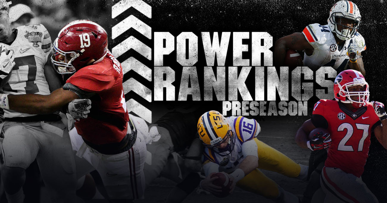 SEC preseason power rankings - Saturday Down South