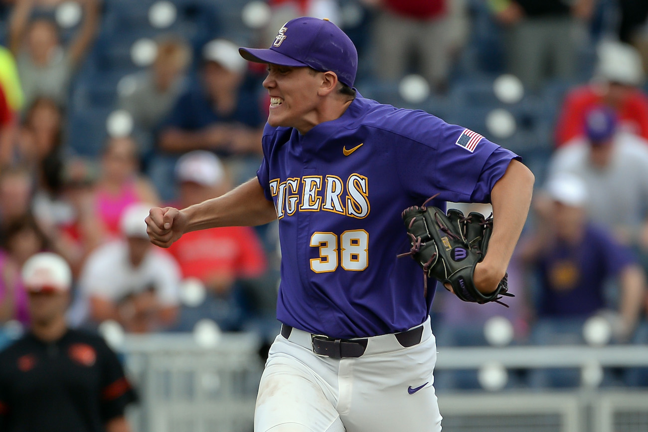 Photo: LSU pitcher Zack Hess gets incredible gift from 'Major League ...