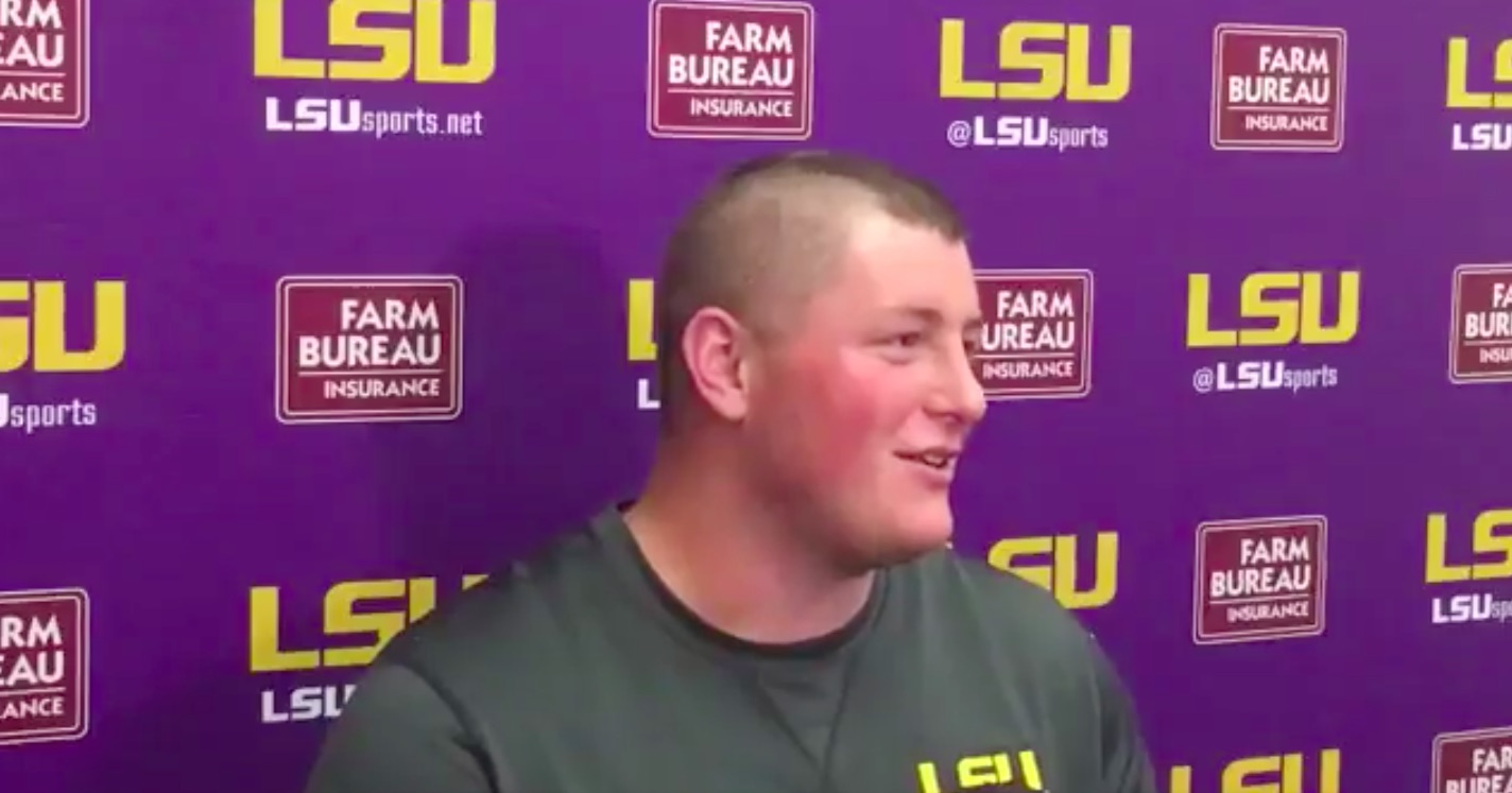 WATCH: LSU OL Will Clapp explains why he can't keep his training camp ...