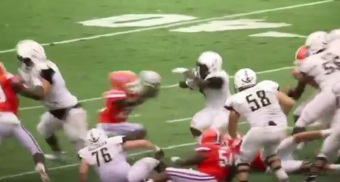 WATCH: Vandy RB Ralph Webb destroys Florida CB Chauncey Gardner ...