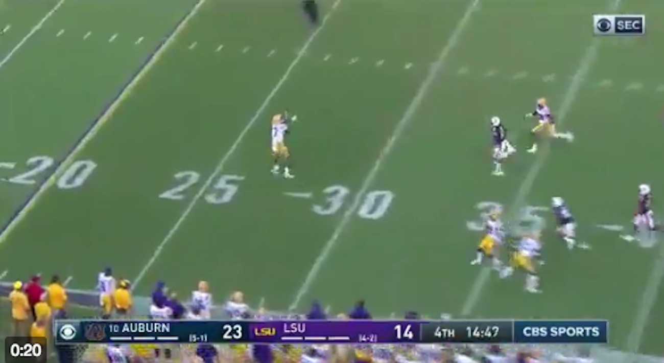 WATCH: D.J. Chark gives LSU a huge boost with incredible punt return ...
