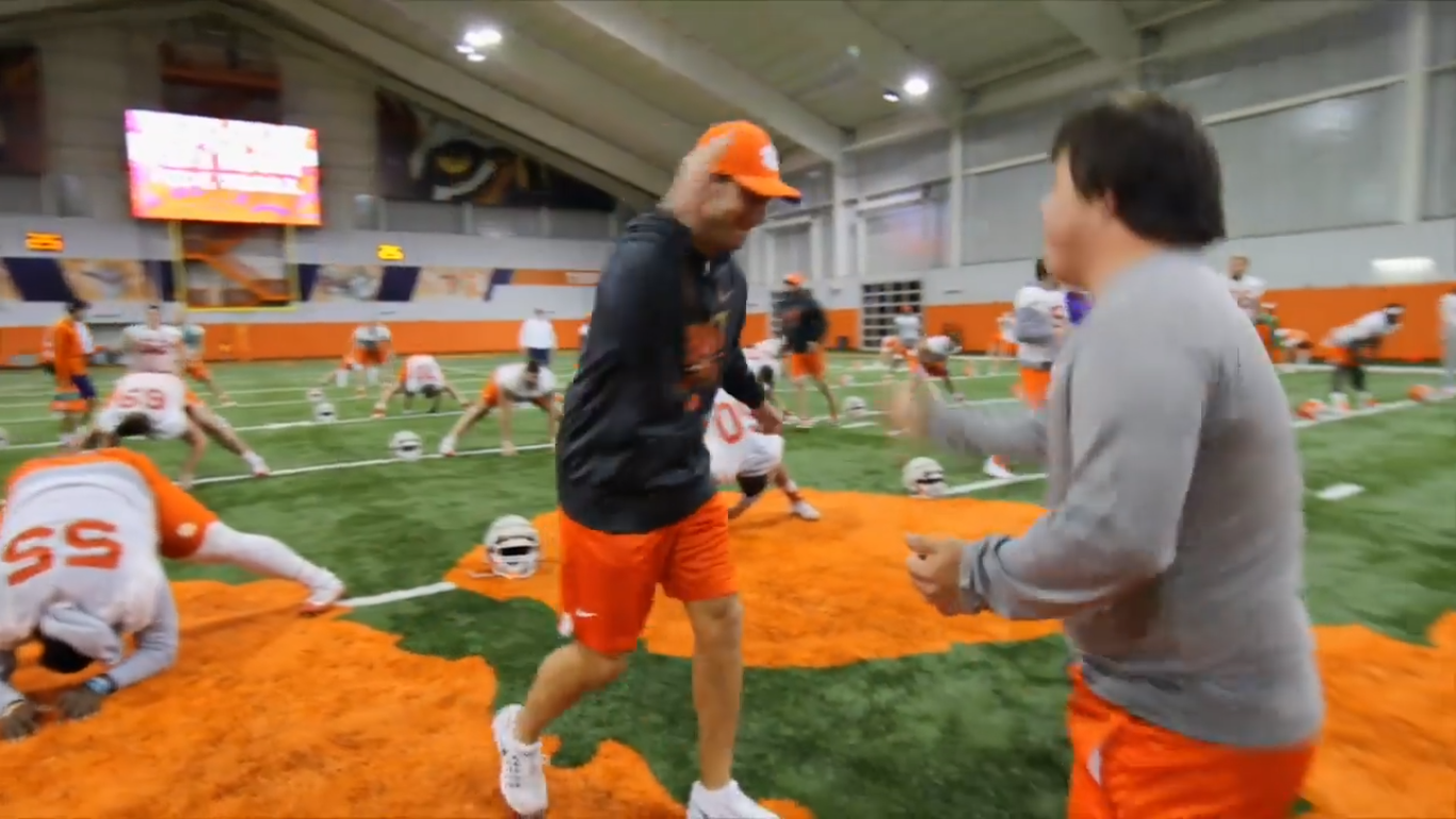 WATCH: Dabo Swinney shares a special relationship with Clemson manager ...