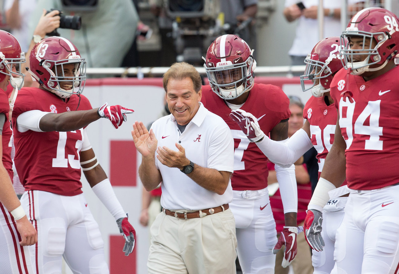 WATCH: Nick Saban shows off dance skills on home visit with recruit ...