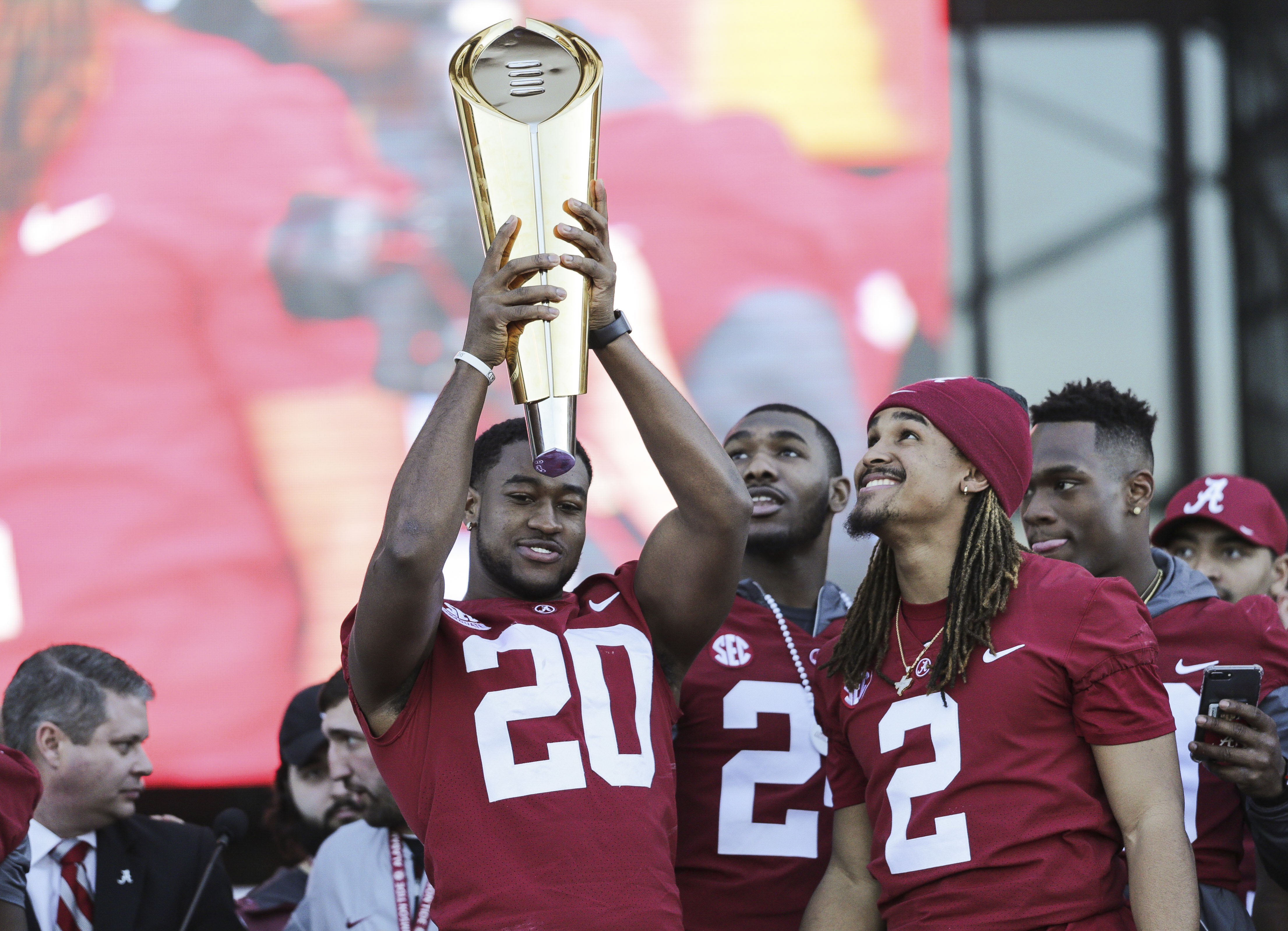WATCH: Nick Saban details Alabama's incredible football-shaped trophy ...