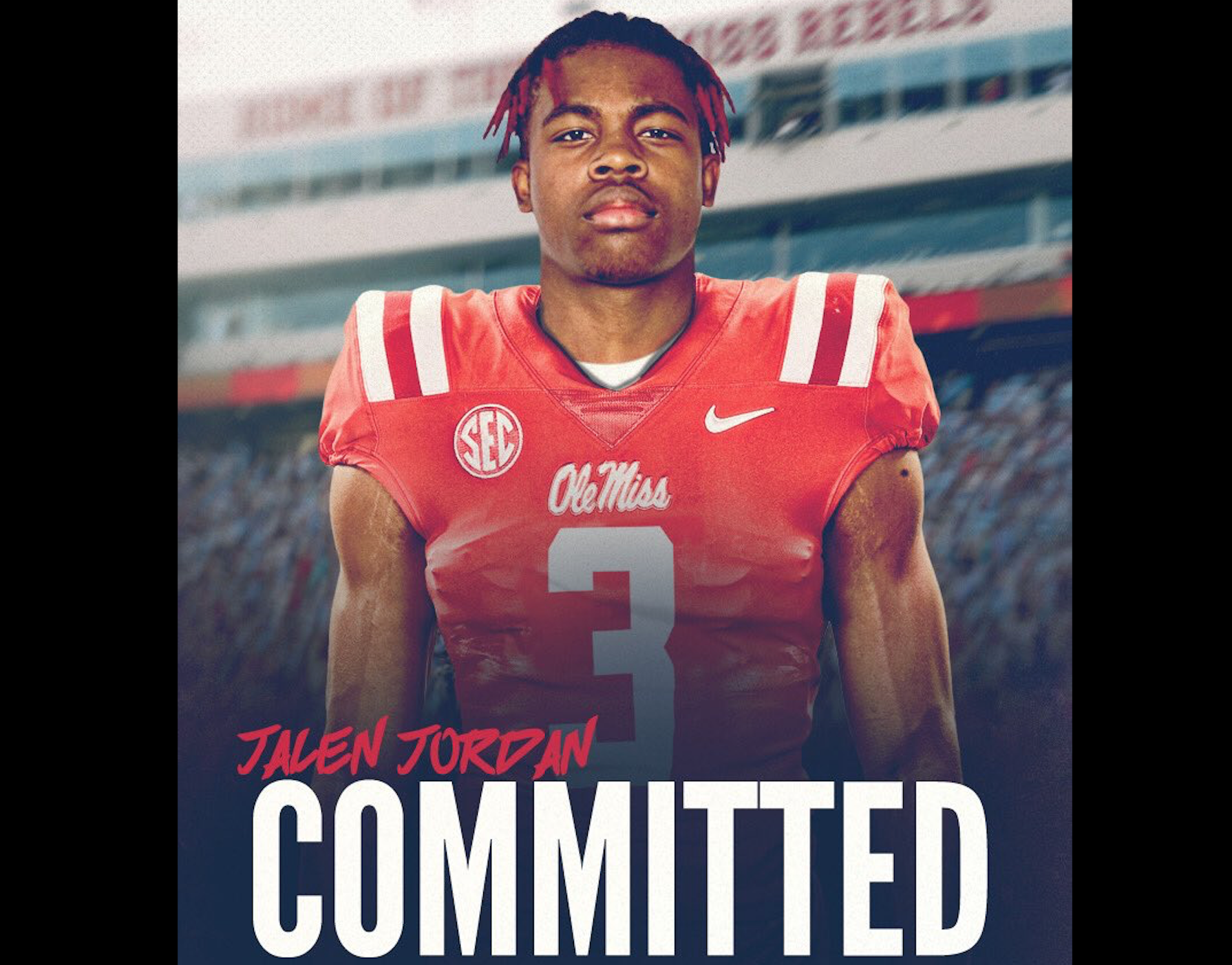 In-state defensive back Jalen Jordan commits to Ole Miss - Saturday ...