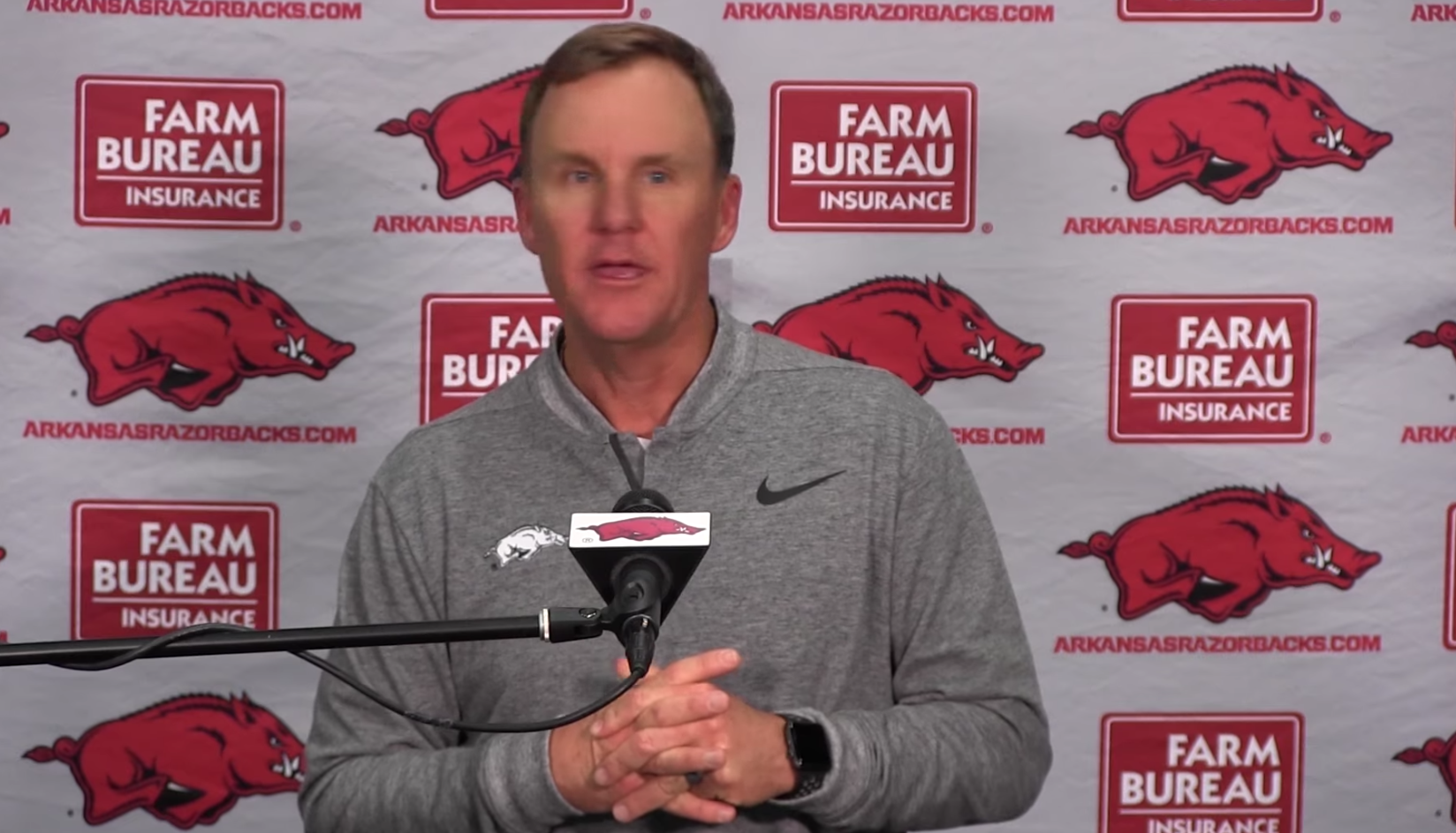 Arkansas coach Chad Morris issues statement after arrest of freshman WR ...