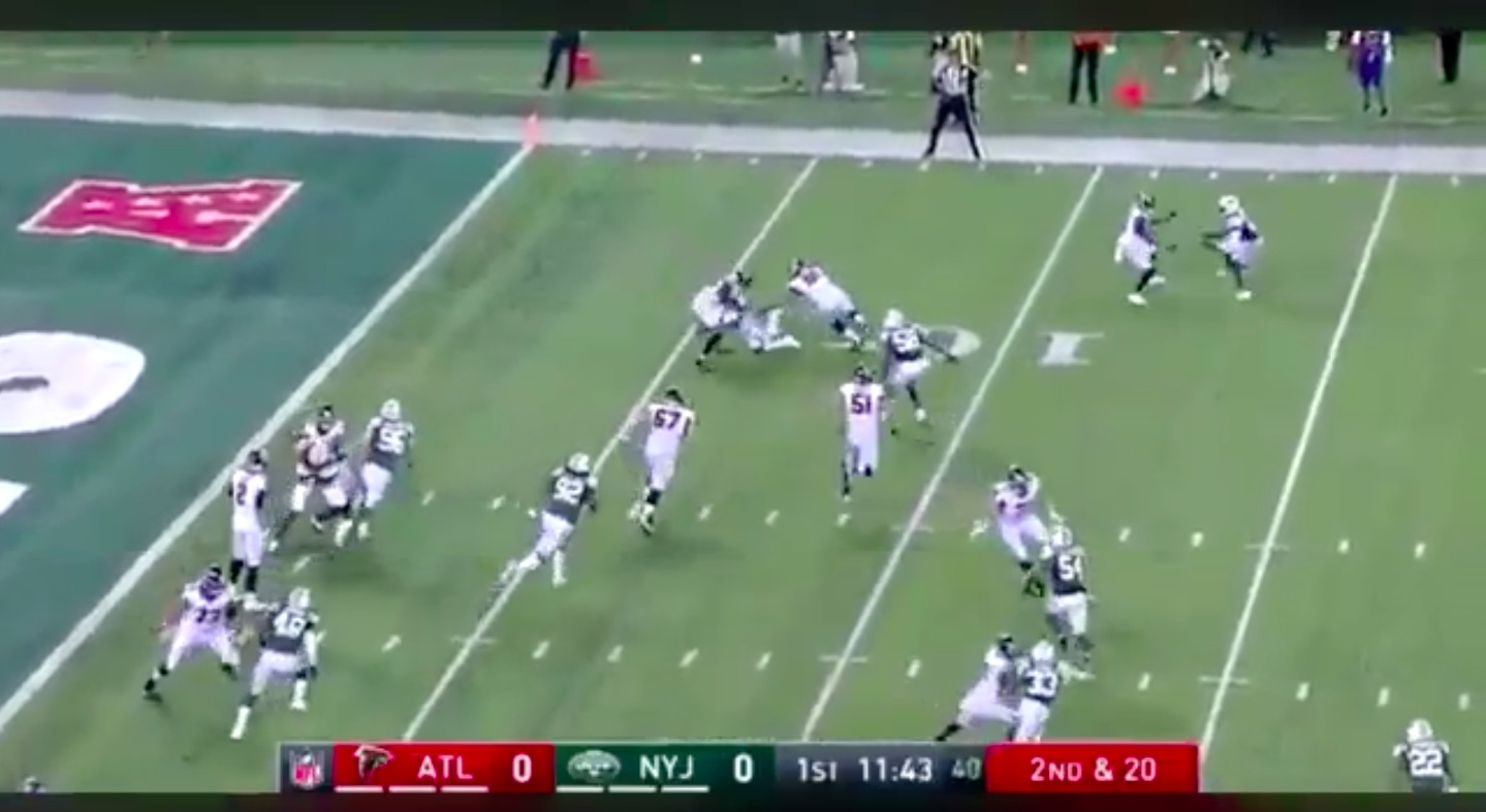 WATCH: Calvin Ridley's first NFL catch goes for negative yardage ...