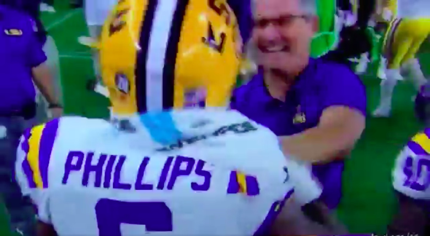 WATCH: LSU hilariously trolls Miami's turnover chain after pick-six ...