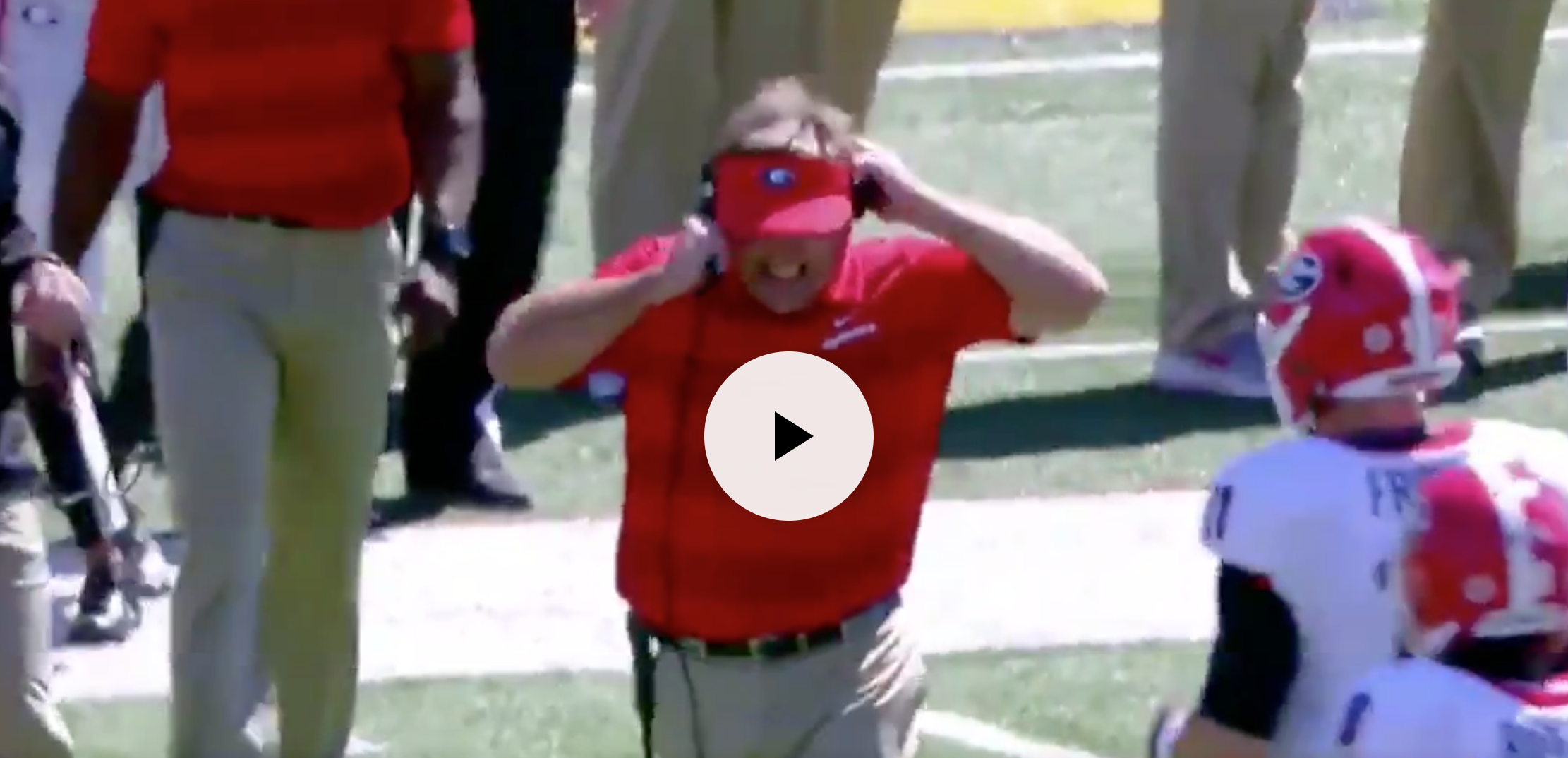 WATCH: Kirby Smart can barely contain himself during fit of rage on the ...