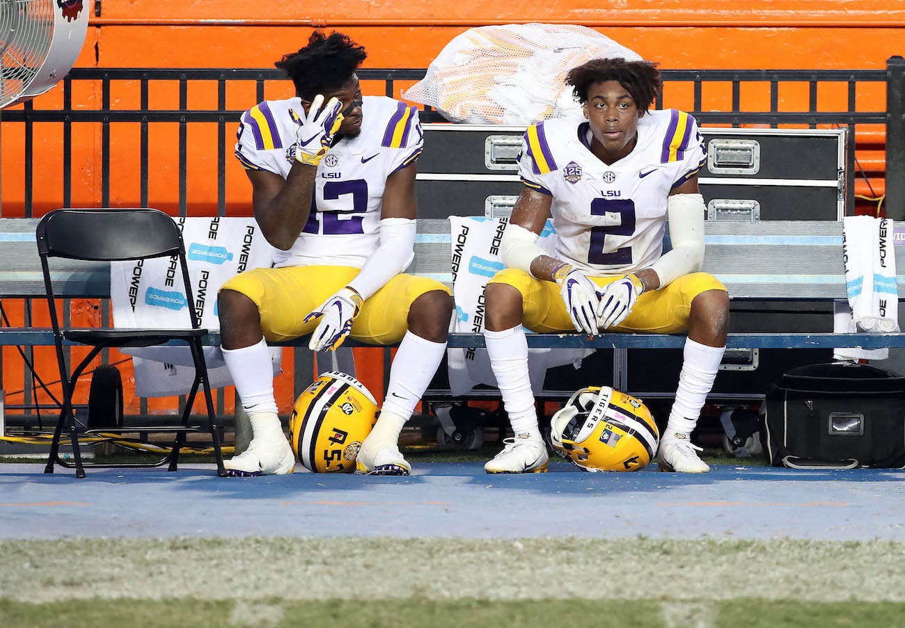 Ed Orgeron explains why WR Jonathan Giles is no longer wearing the No ...