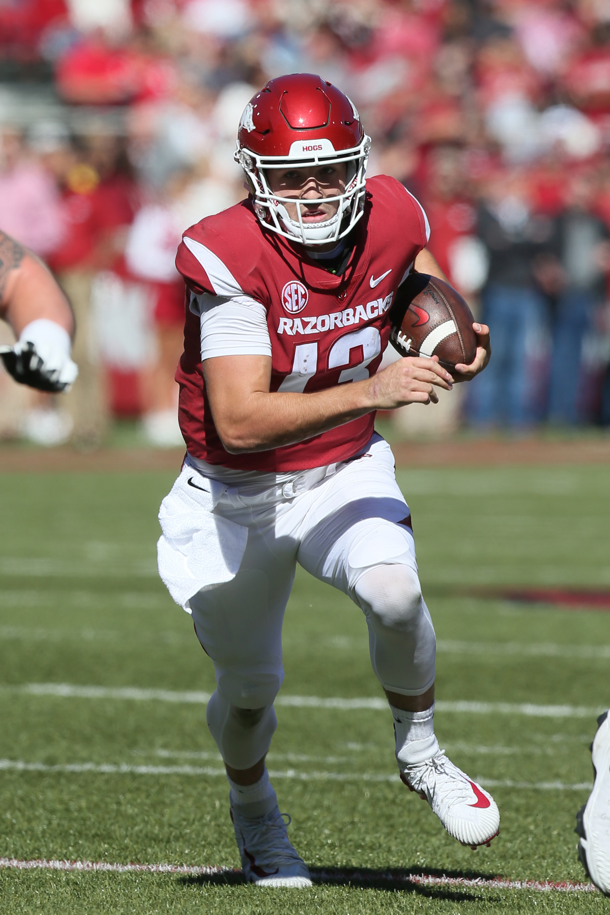 Chad Morris comments on Connor Noland's first half as starting QB, why ...