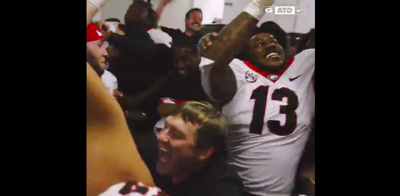 WATCH: Dancing Kirby Smart in the middle of another celebratory locker ...