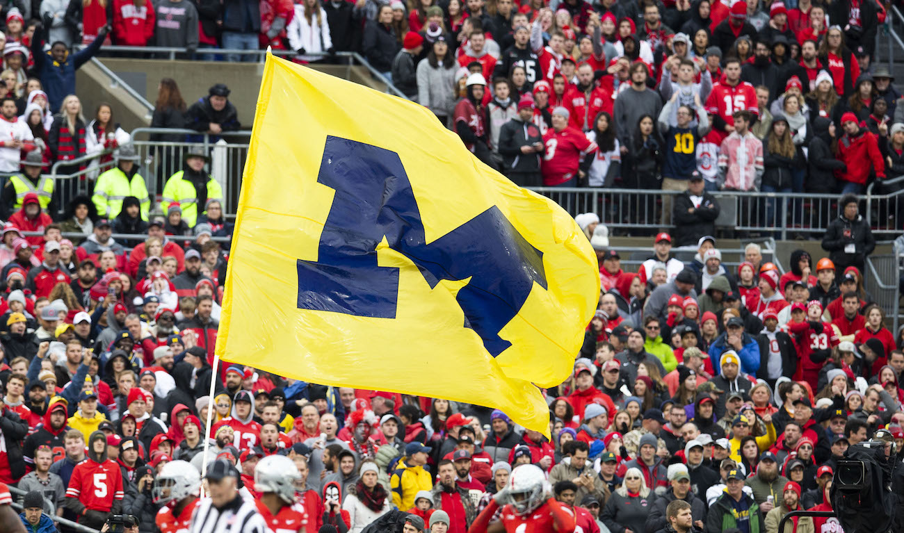 LOOK: Sad Michigan fan having a terrible time in the middle of Ohio ...