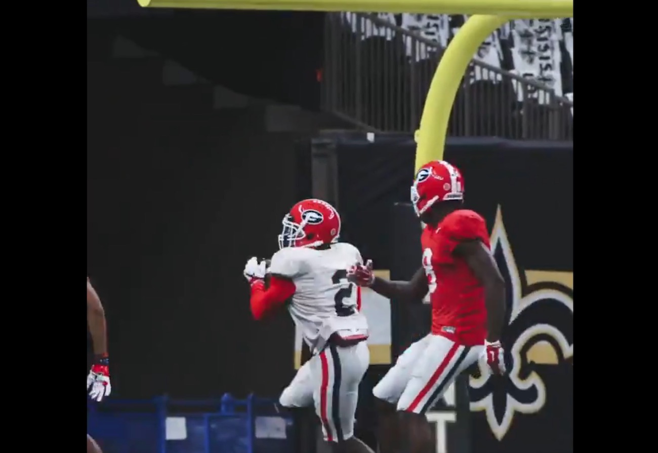 WATCH: Georgia practices in Superdome, takes in New Orleans - Saturday ...