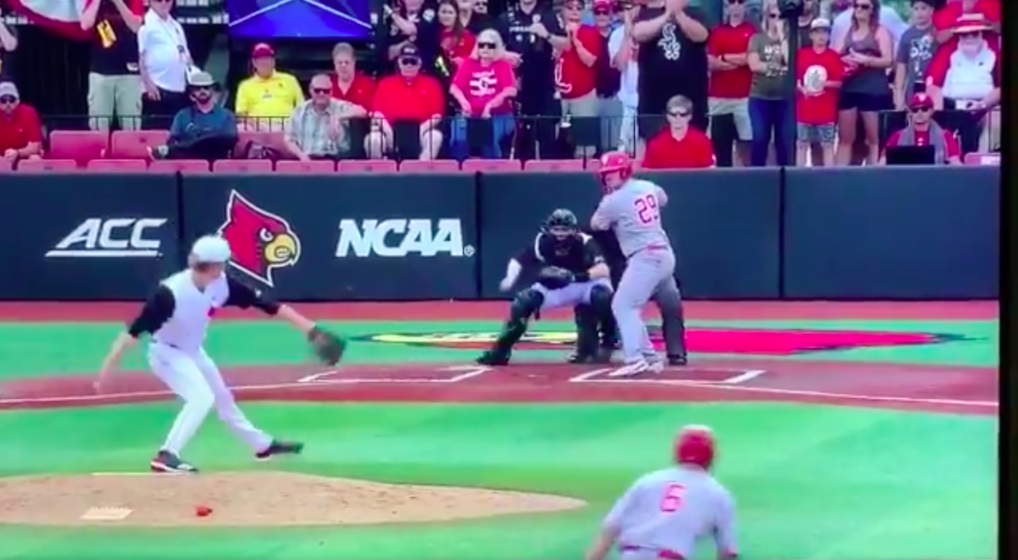 WATCH: Louisville pitcher's ejection in 9th inning is going viral ...