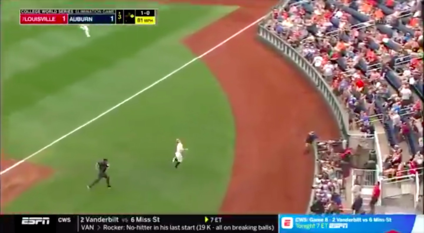 WATCH: Auburn 1B Rankin Woley makes incredible sliding catch, receives ...