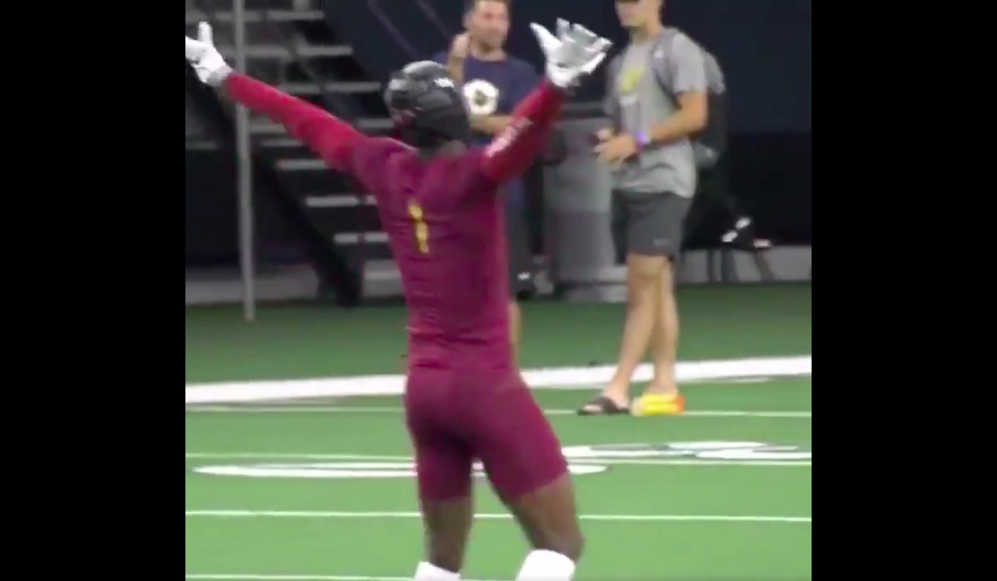 WATCH: Texas A&M WR commit Demond Demas has great showing at The ...
