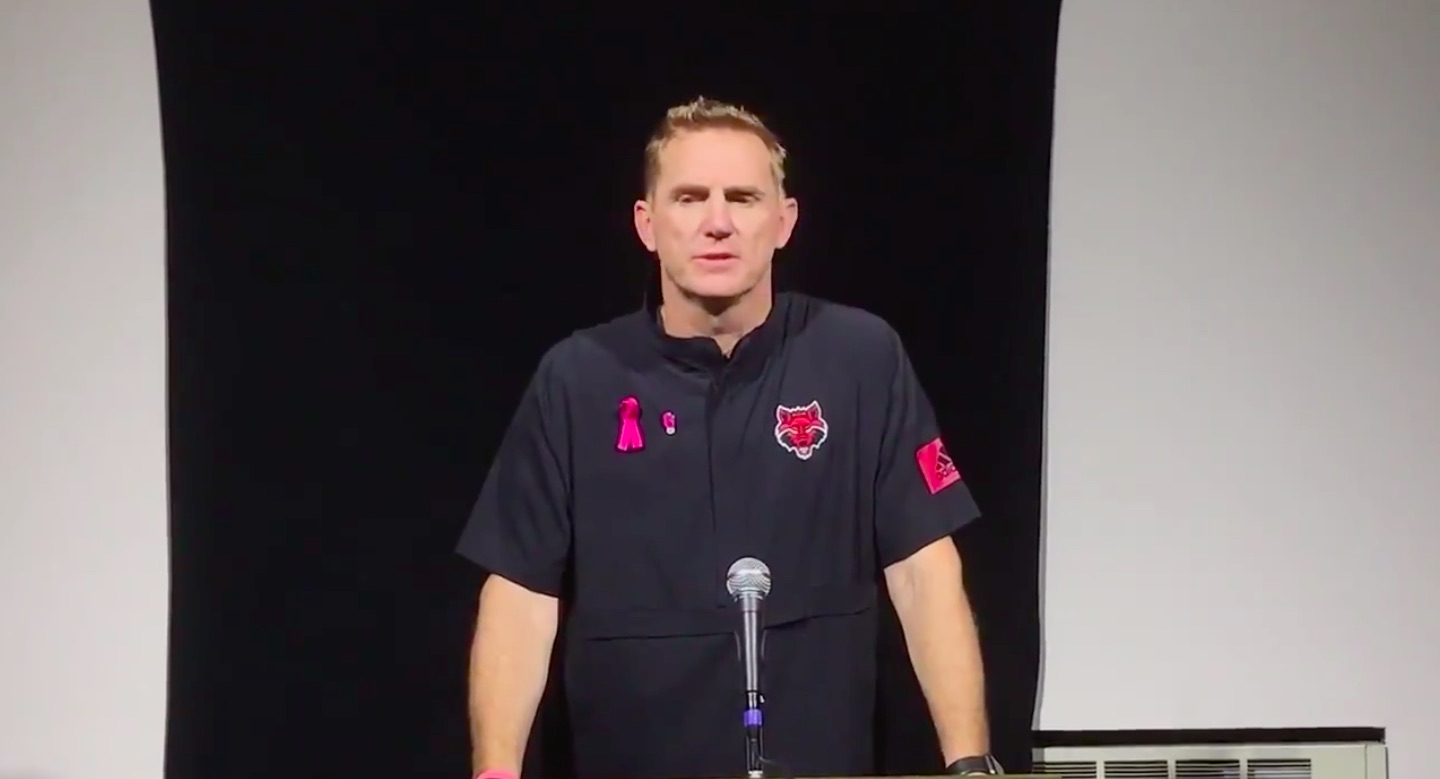 WATCH: Arkansas State coach Blake Anderson gets emotional thanking ...