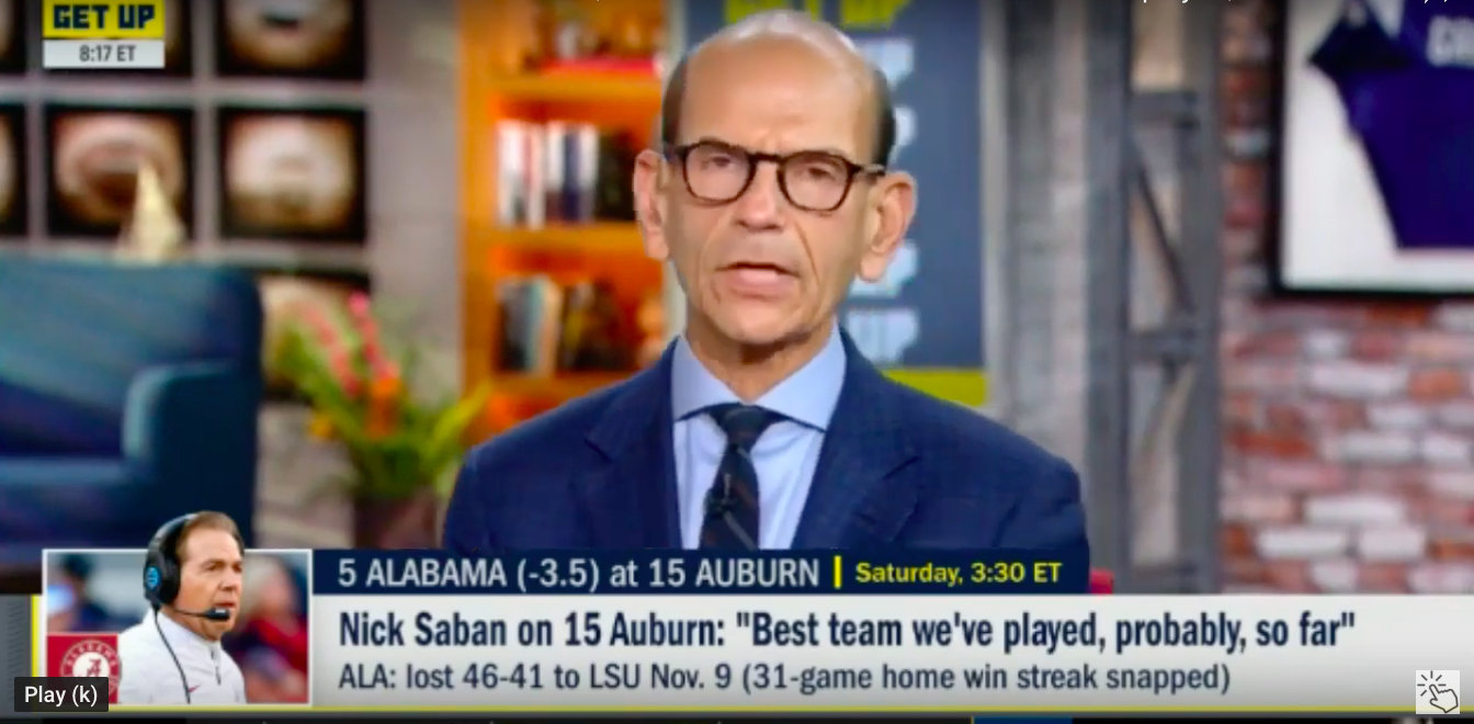 Paul Finebaum explains why Nick Saban said Auburn may be the best team ... Paul Finebaum explains why Nick Saban said Auburn may be the best team ...