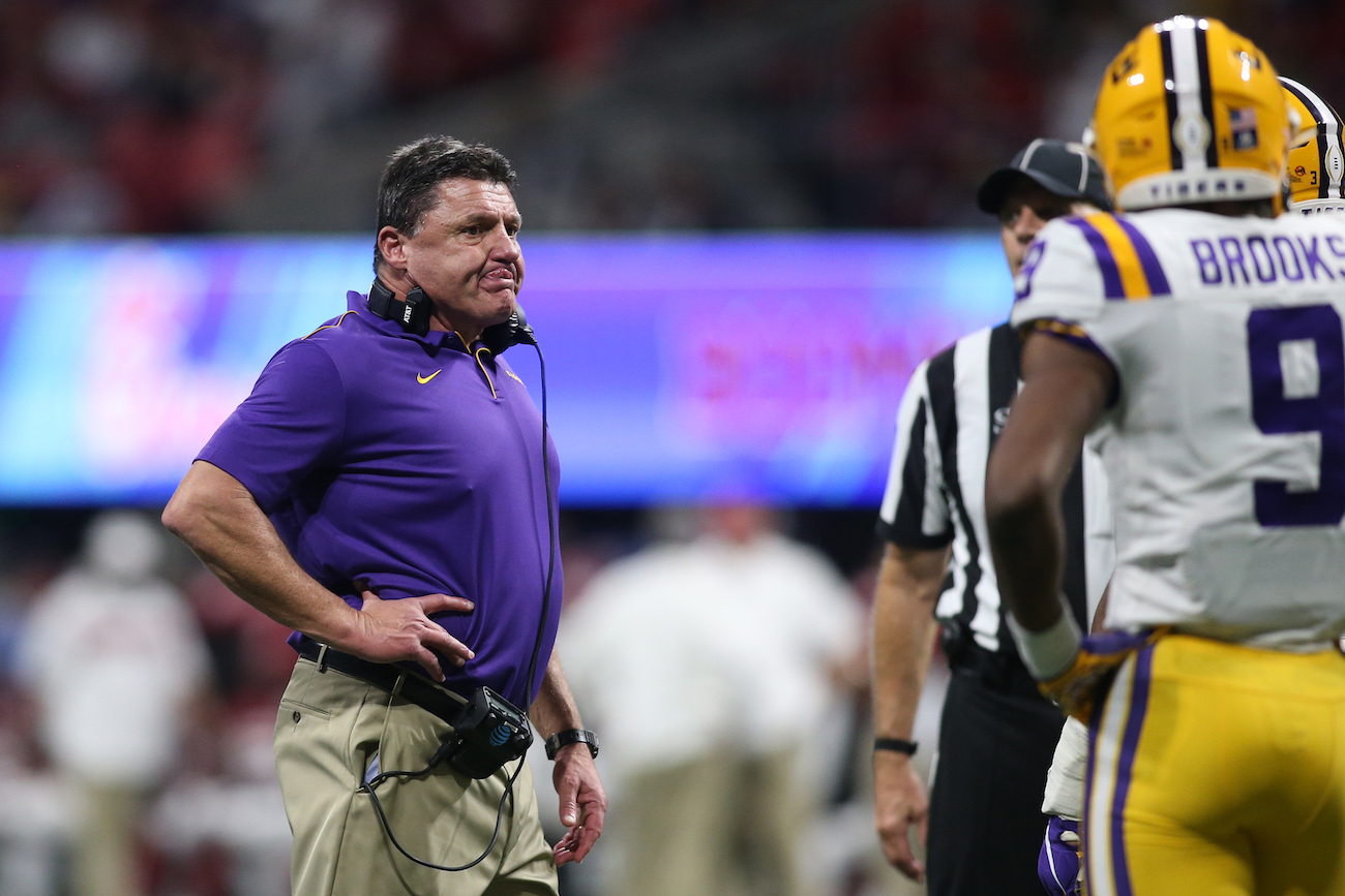 Ed Orgeron comments on recent opt-outs by Ja’Marr Chase and Tyler ...