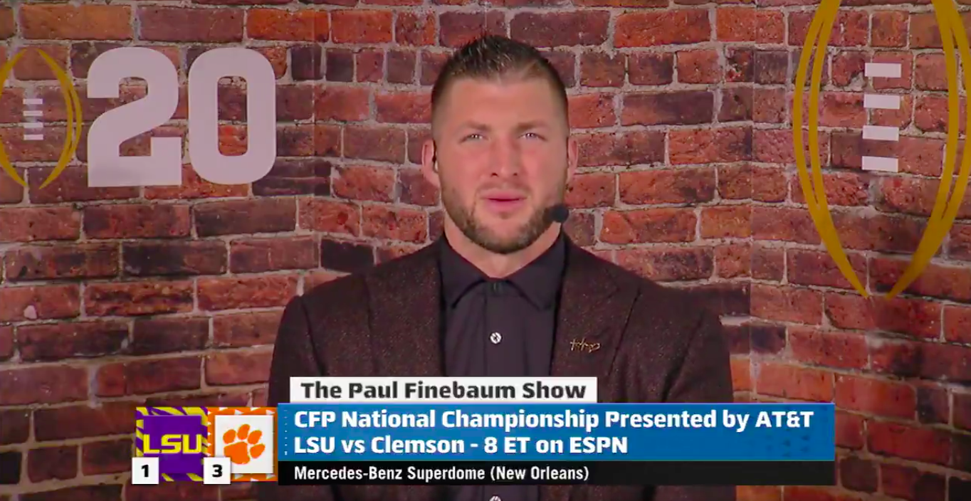 Team of destiny? Tim Tebow says LSU's story is worthy of the silver ...
