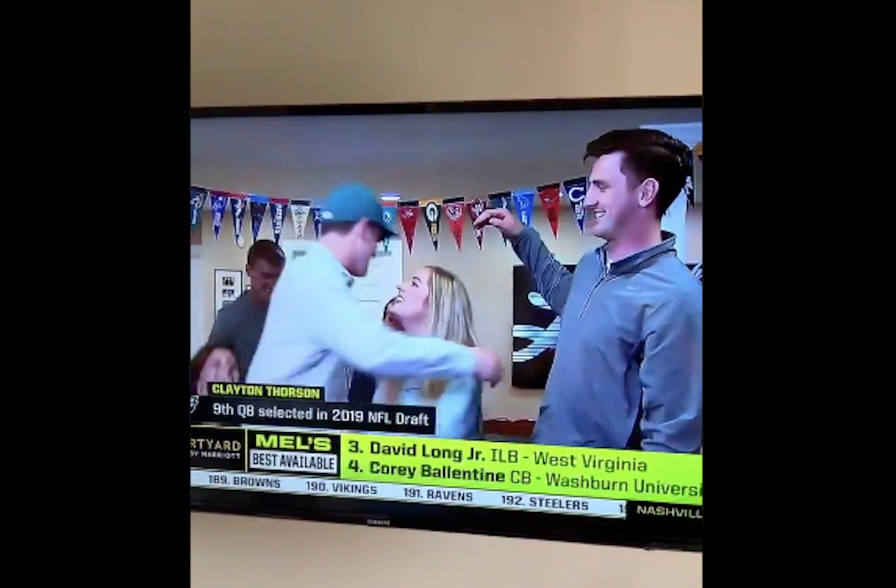 WATCH: Hilariously awkward family celebration emerges from NFL Draft ...