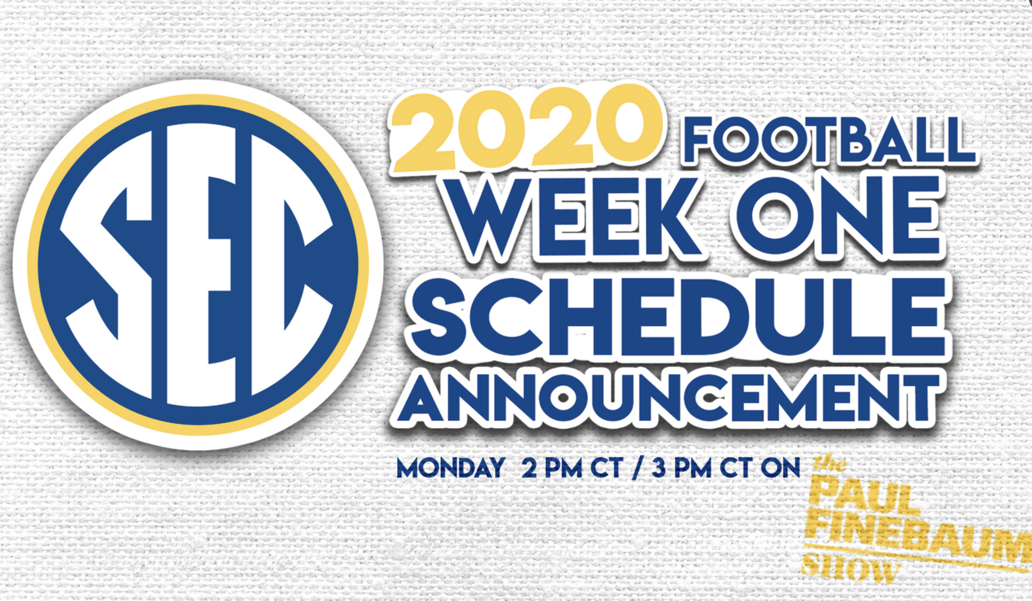 SEC reveals updated Week 1 schedule for the 10-game, conference-only ...