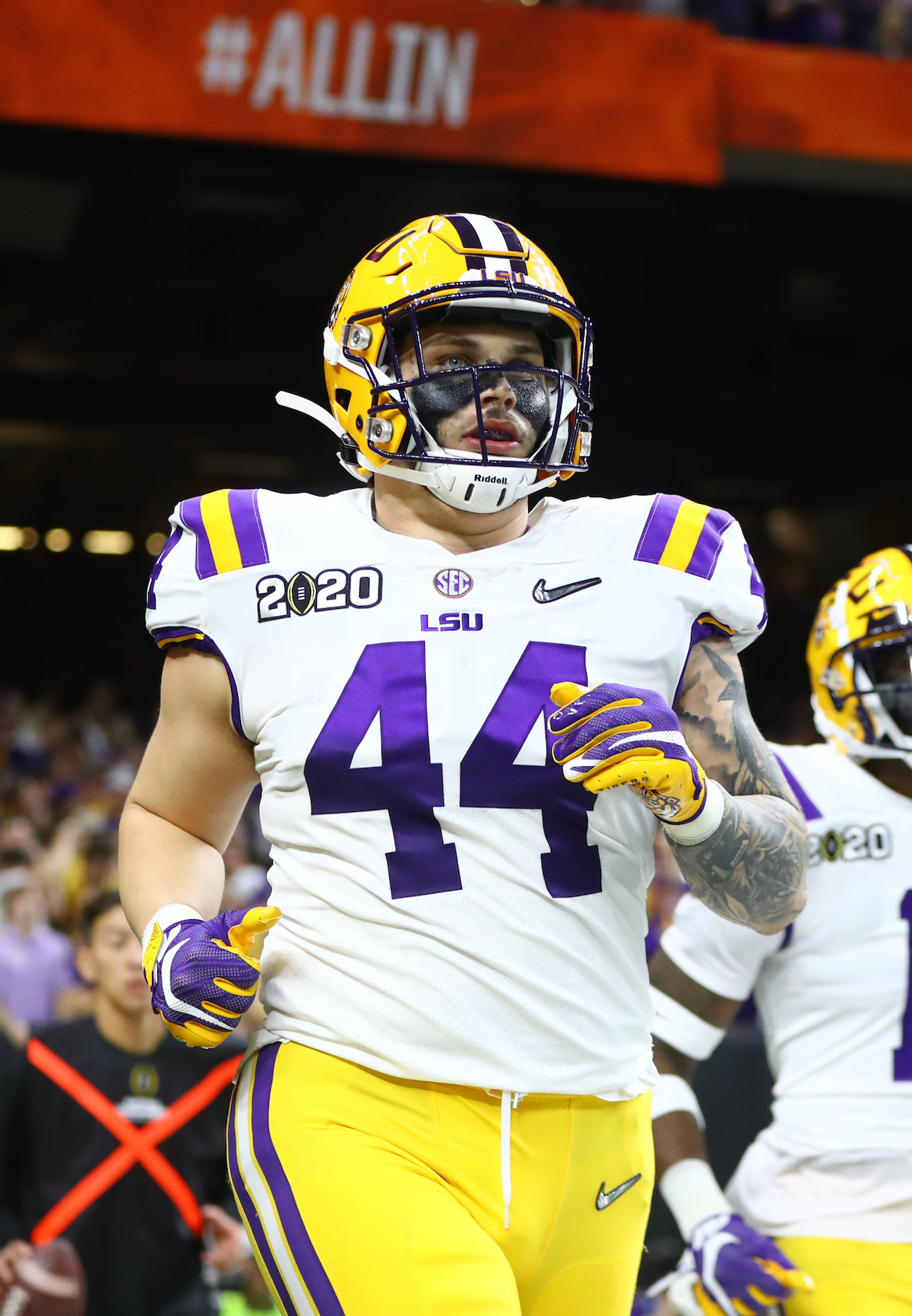 LSU fullback Tory Carter added massive national championship tattoo ...