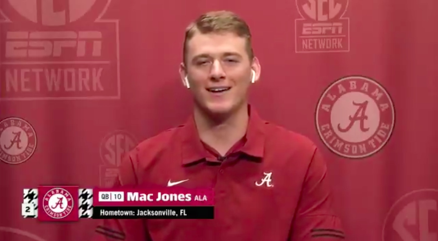 Alabama QB Mac Jones explains how he got 'The Joker' as a nickname ...