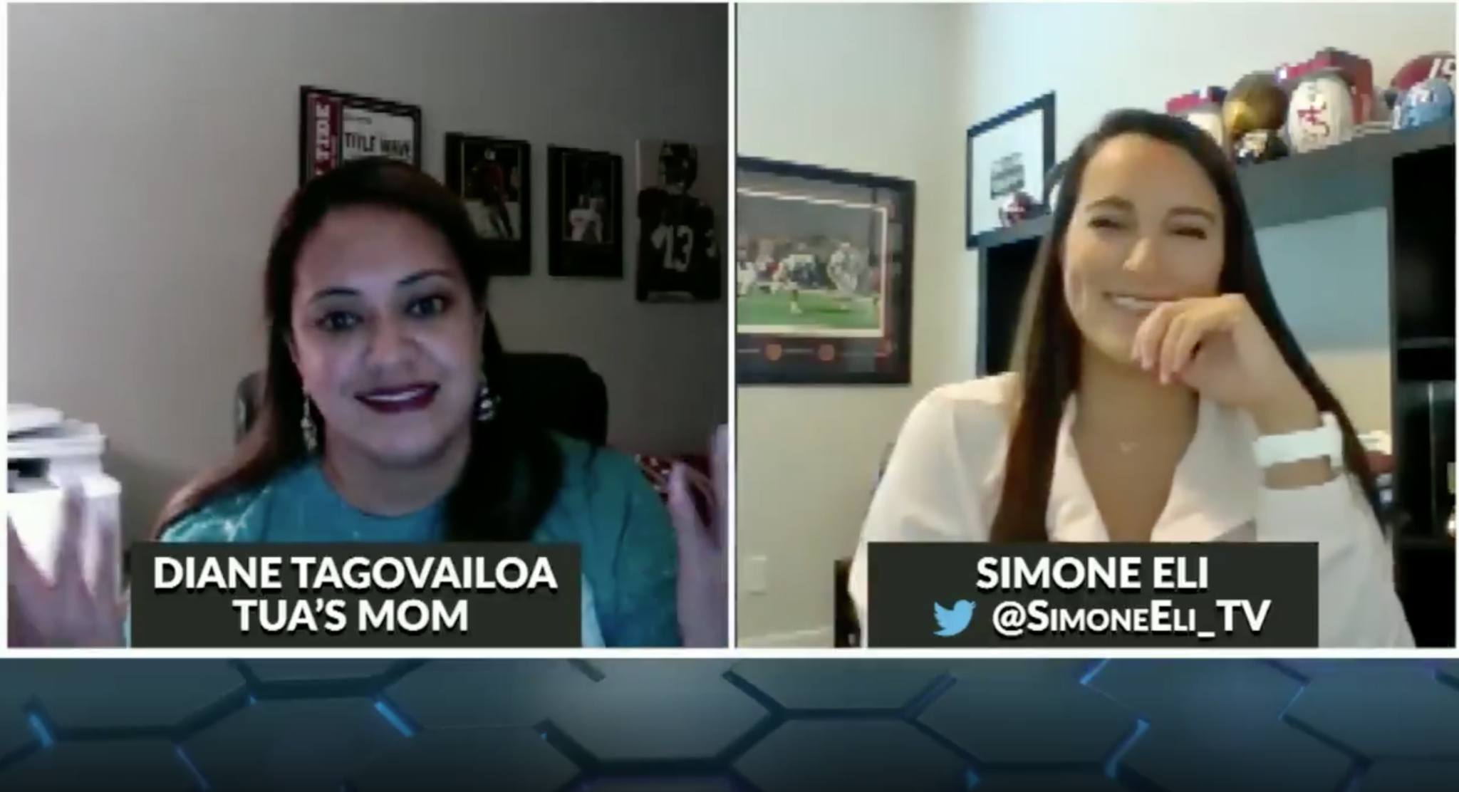 Mother of Tua Tagovailoa shares reaction when seeing her son make his ...