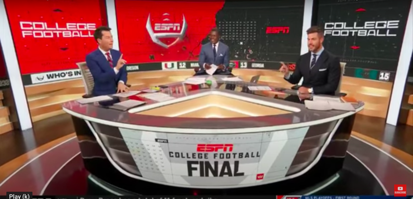 ESPN 'College Football Final' analysts update their top 5 rankings ...
