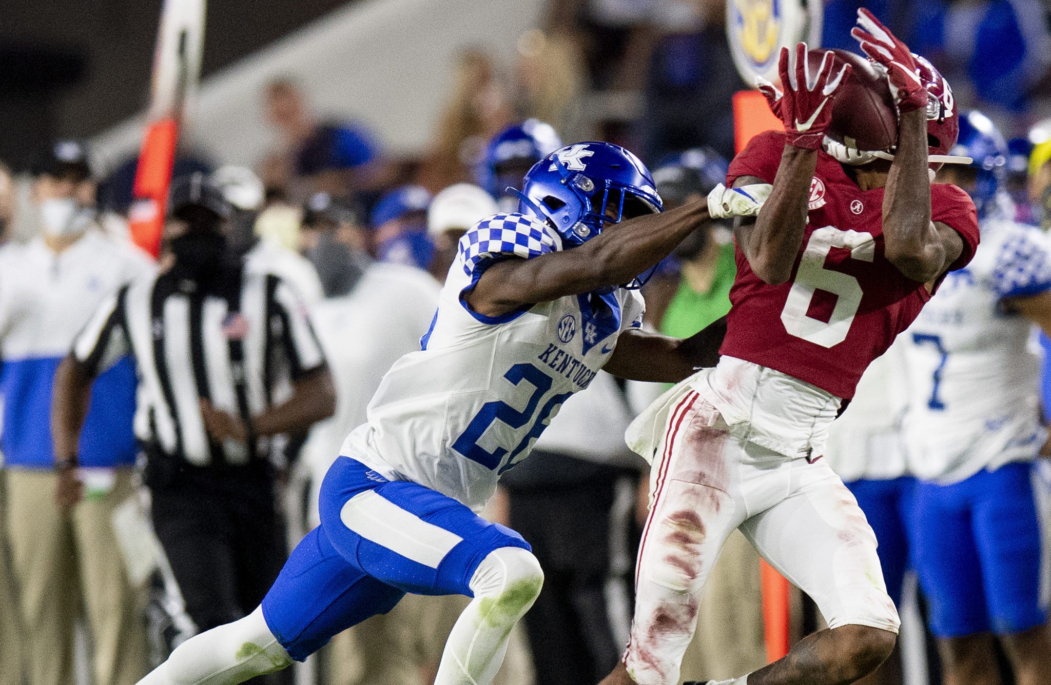 Chris Doering reacts to DeVonta Smith breaking his SEC TD record ...