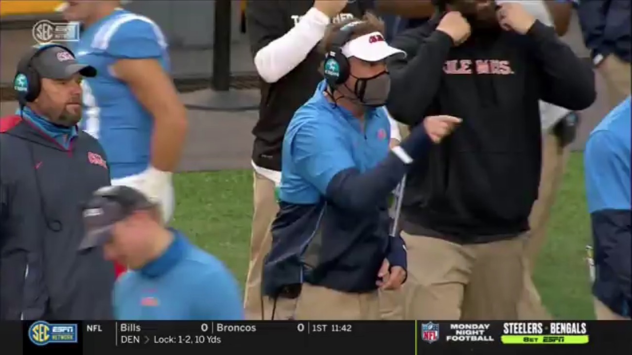Lane Kiffin tells Ole Miss player to fake injury in most blatant way ...