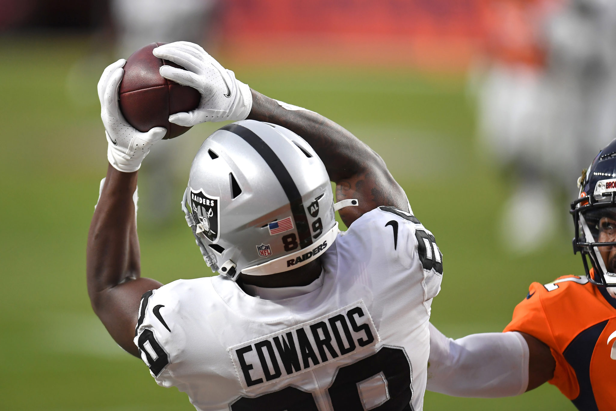 Former South Carolina WR Bryan Edwards scores first NFL touchdown ...