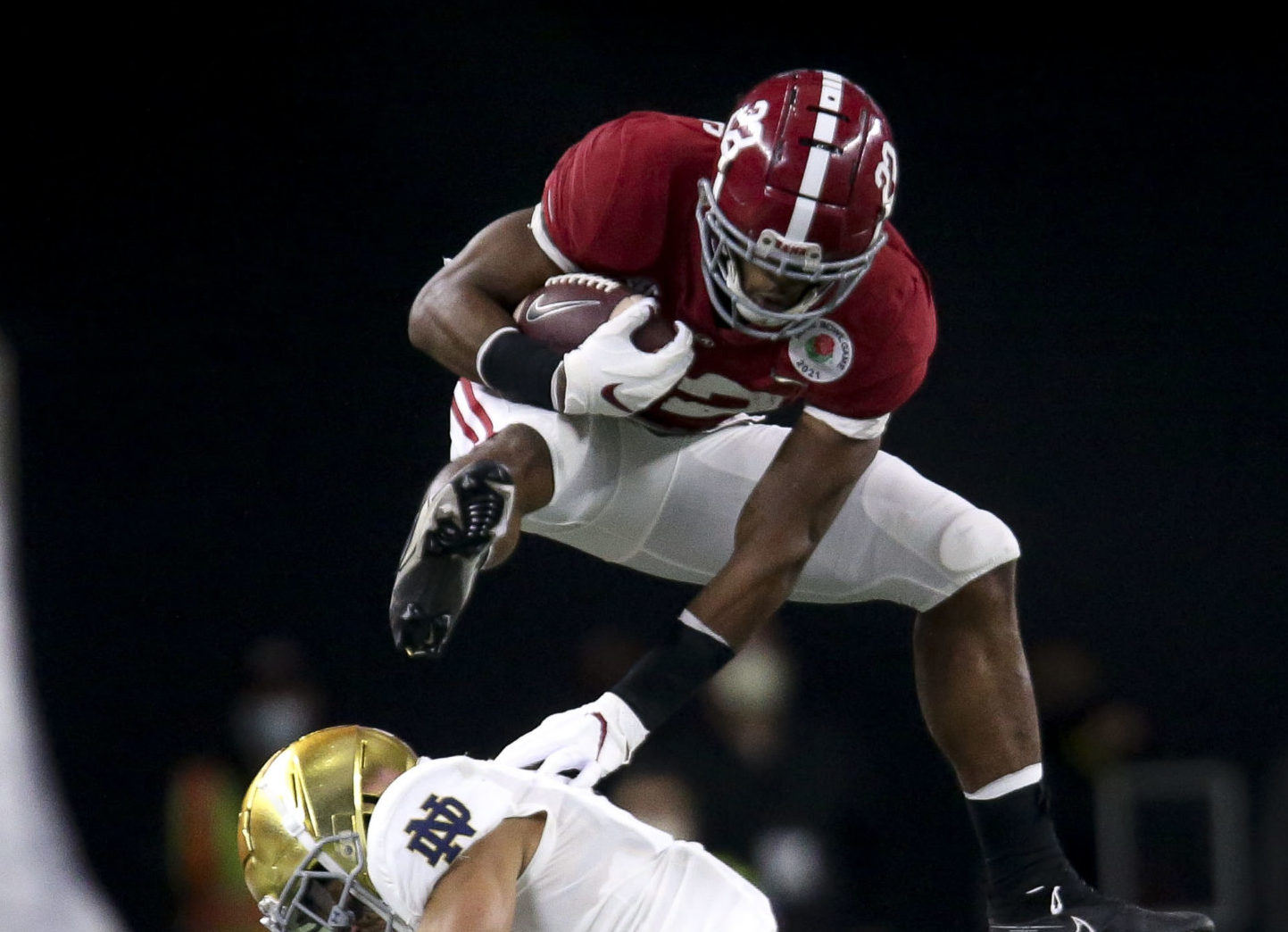 Nick Saban shares hilarious reaction to Najee Harris' incredible hurdle ...