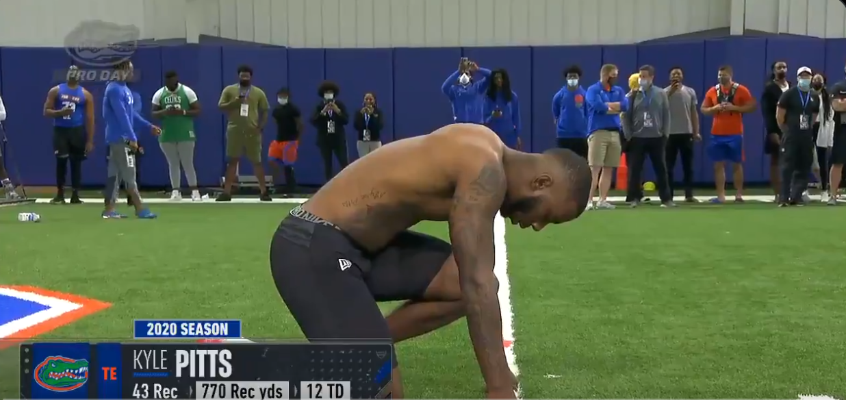 Kyle Pitts living up to the hype with incredible Pro Day performance ...