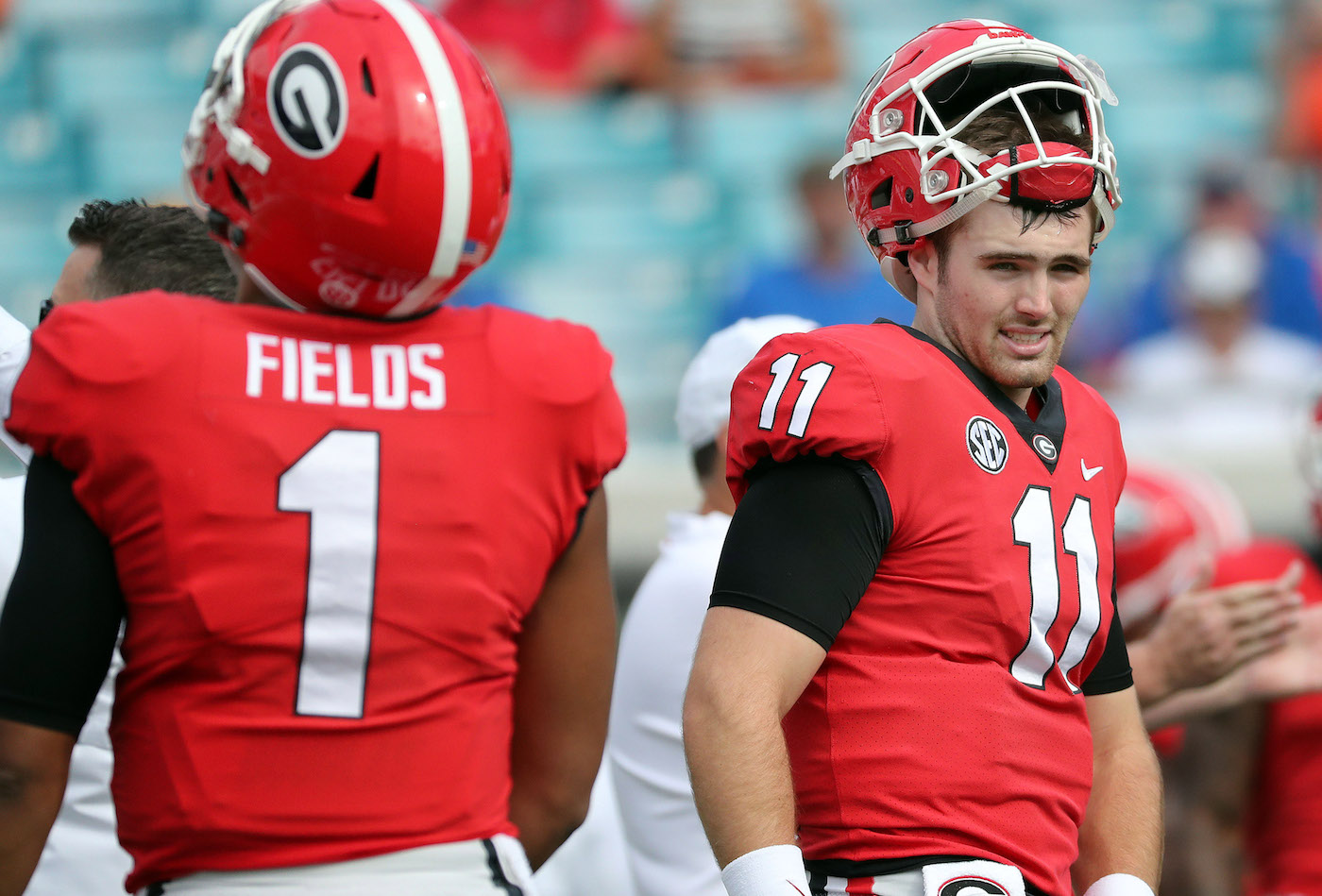 Justin Fields vs. Jake Fromm: Fans react to second-half QB matchup in ...
