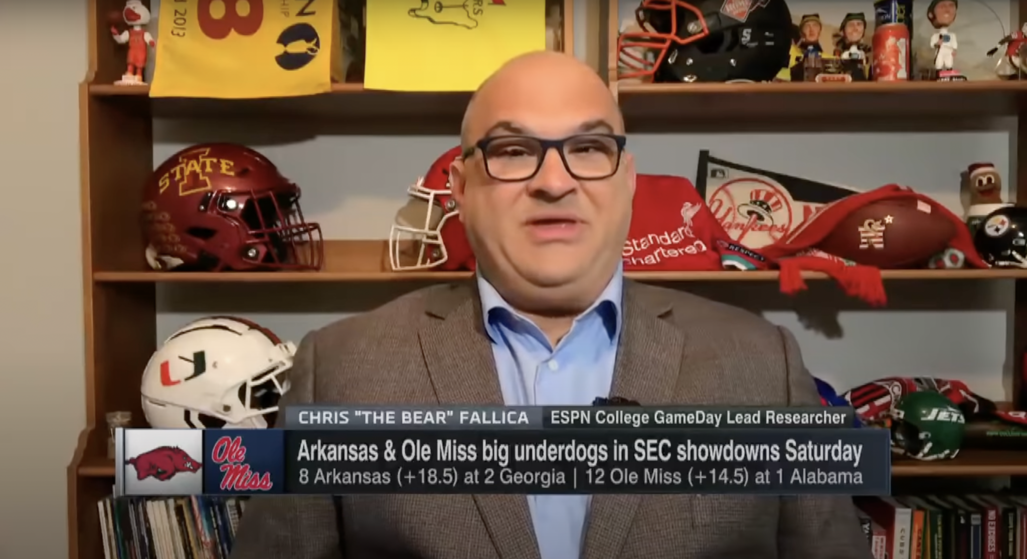 Chris 'The Bear' Fallica leaving ESPN, per report - Saturday Down South