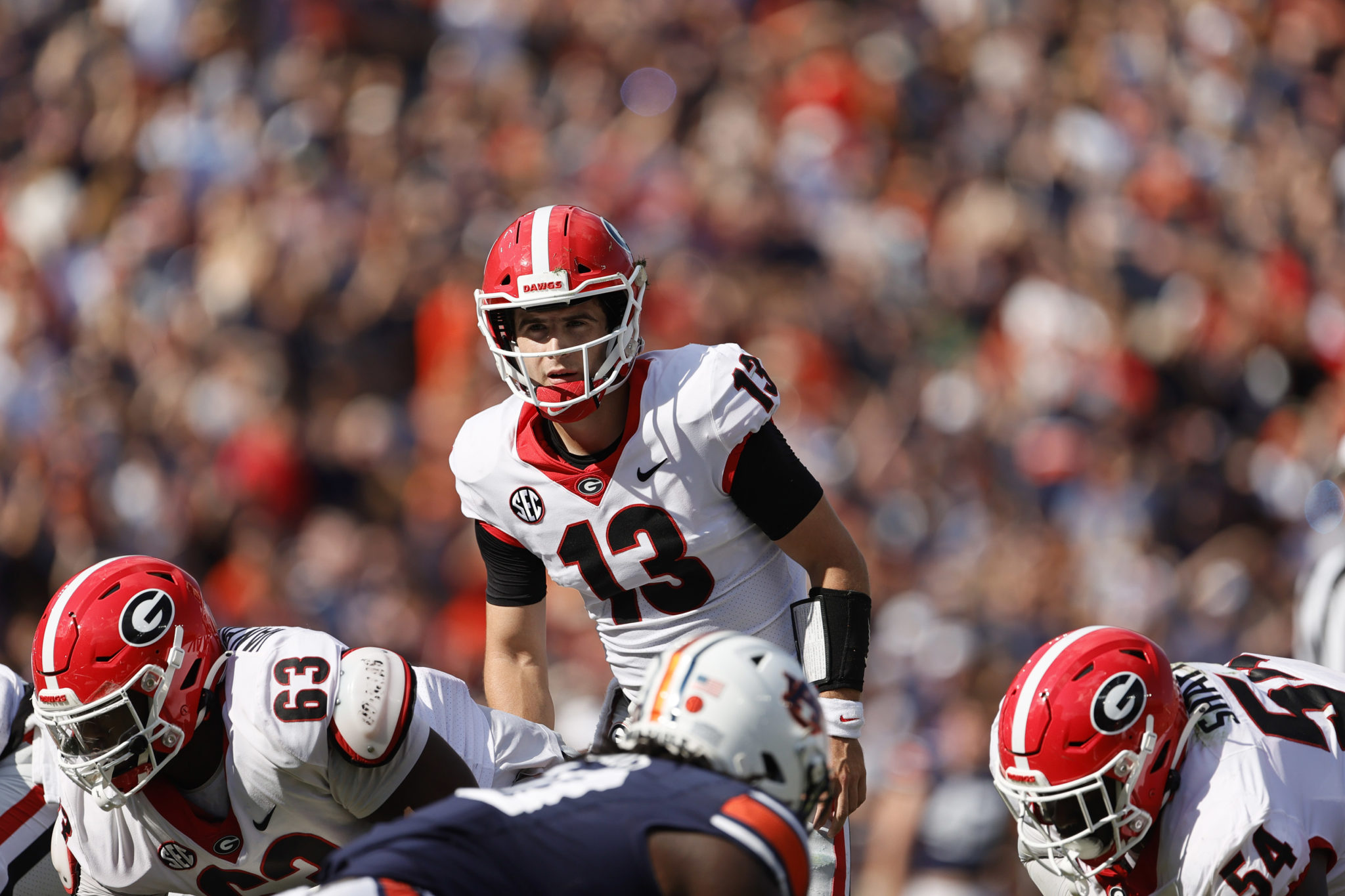 CBS broadcaster Brad Nessler impressed by Stetson Bennett's 2021 ...