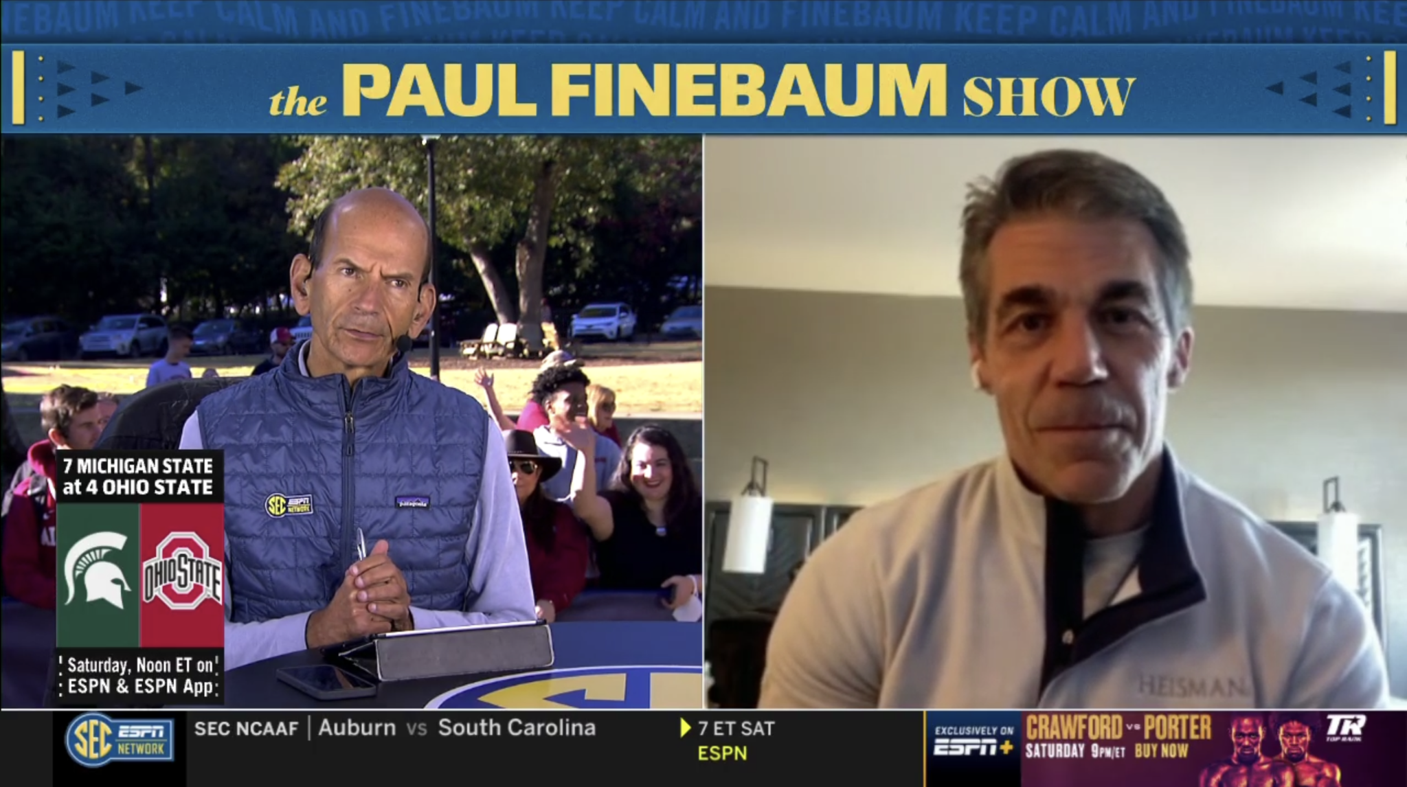 ESPN's Chris Fowler breaks down Heisman race, discusses possible ...