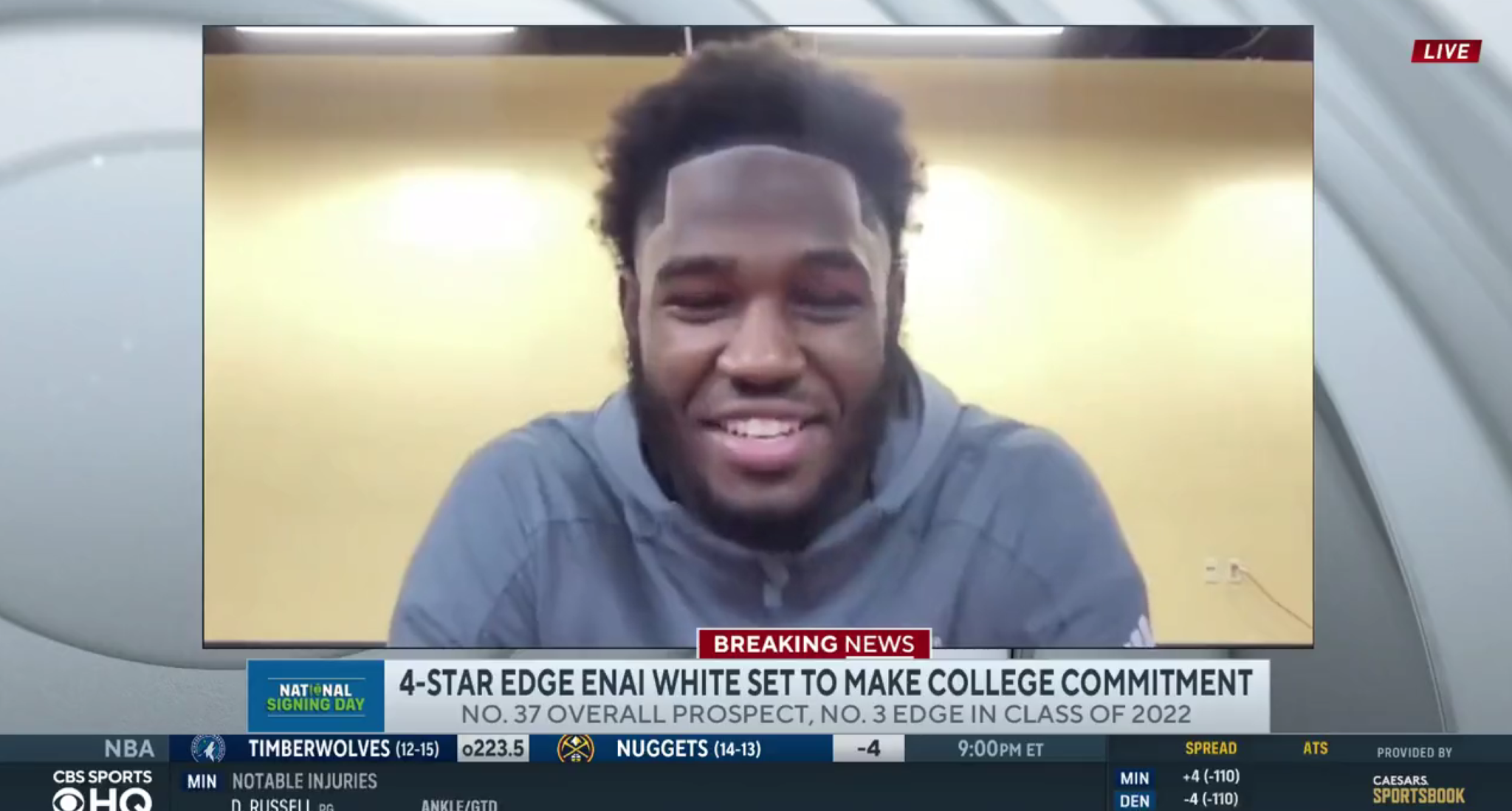 Enai White, nation's No. 3 edge rusher, signs with SEC program during ...