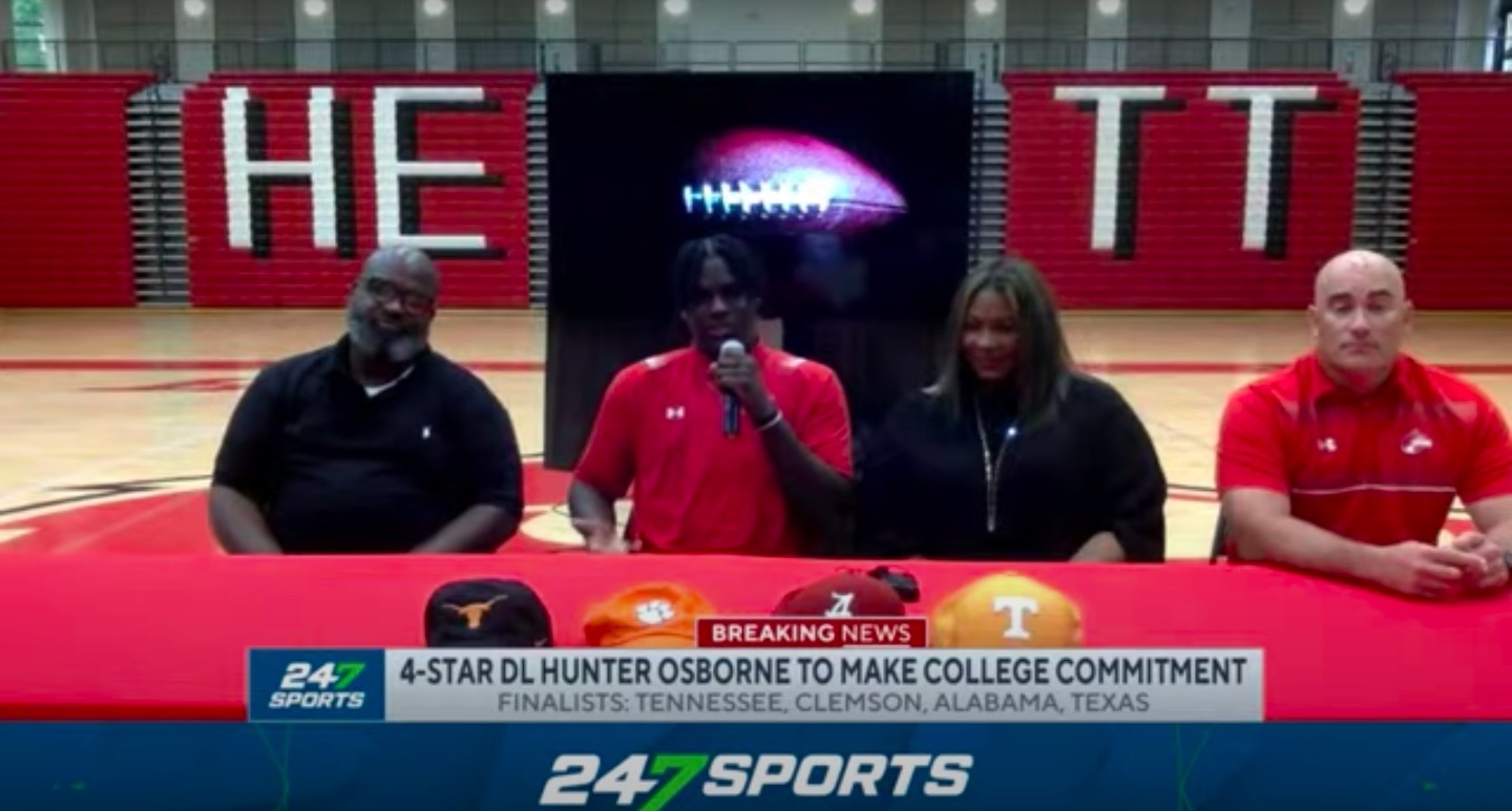 Hunter Osborne, 4-star 2023 DL from Alabama, announces SEC commitment ...