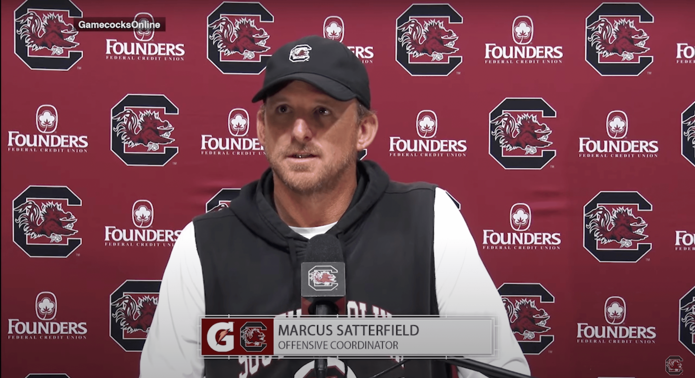 Marcus Satterfield speaks about South Carolina's offensive identity ...