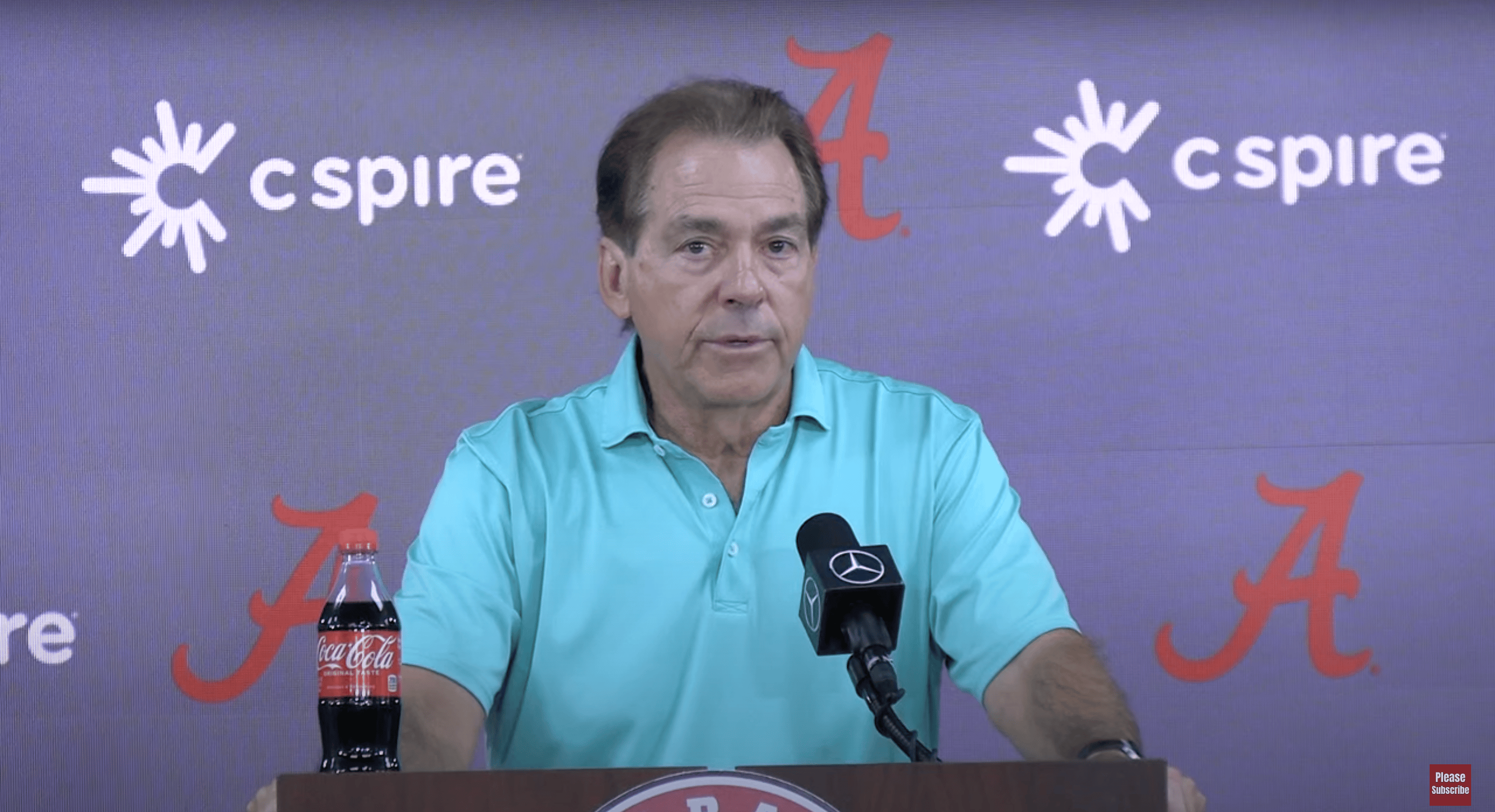 Nick Saban comments on field storming, updates Tyler Harrell's ...