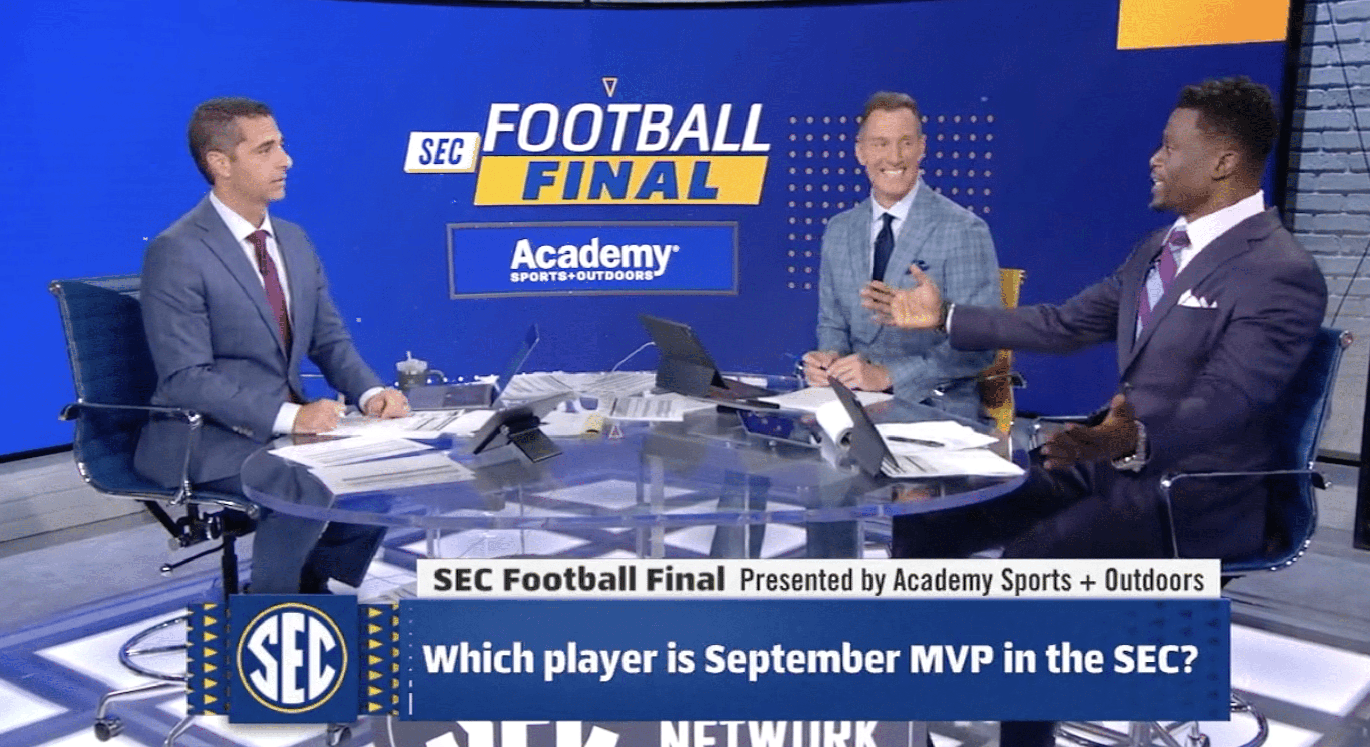 SEC Network analysts name MVPs for month of September - Saturday Down South