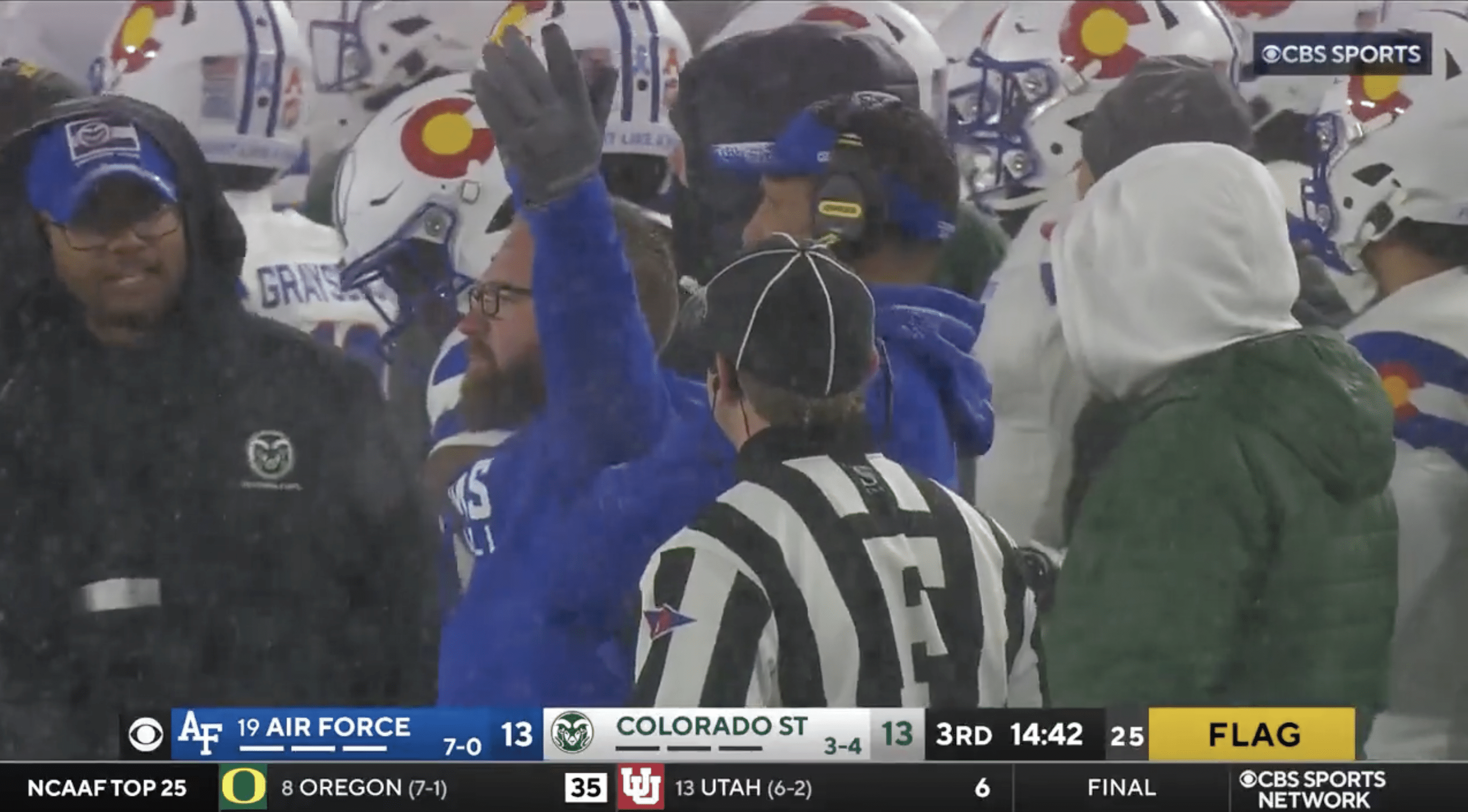 Colorado State receives penalty after fans launch snowballs on field ...