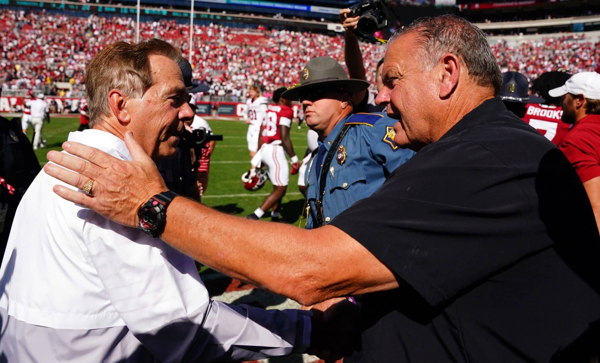 What Nick Saban said following Alabama's tight win over Arkansas ...