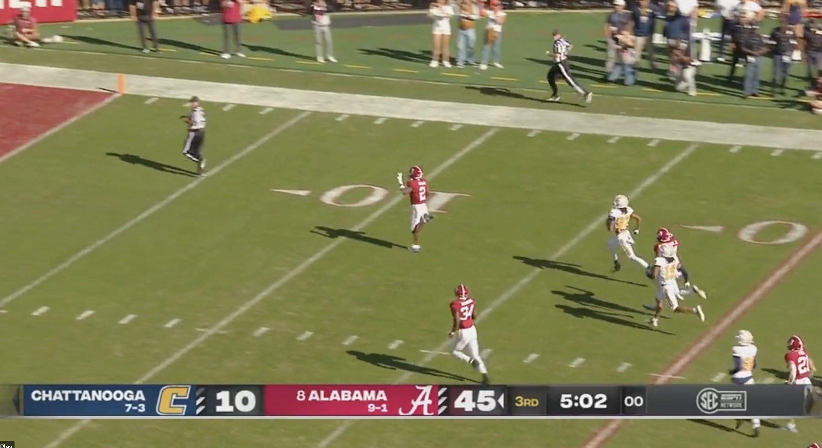 Caleb Downs scores on sensational punt return as he takes over job ...