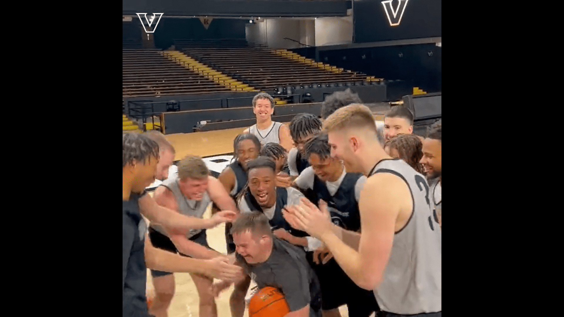 Vanderbilt basketball presents student manager with game jersey ahead ...