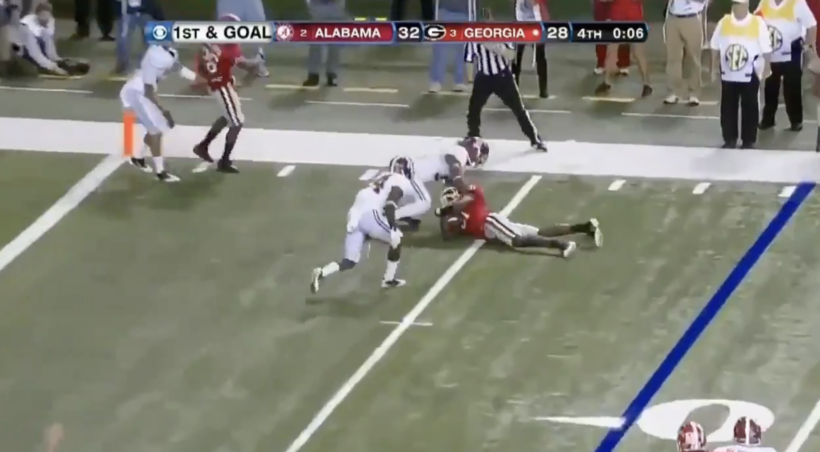 On This Day in SEC History, Dec. 1: Alabama stops Chris Conley to win ...